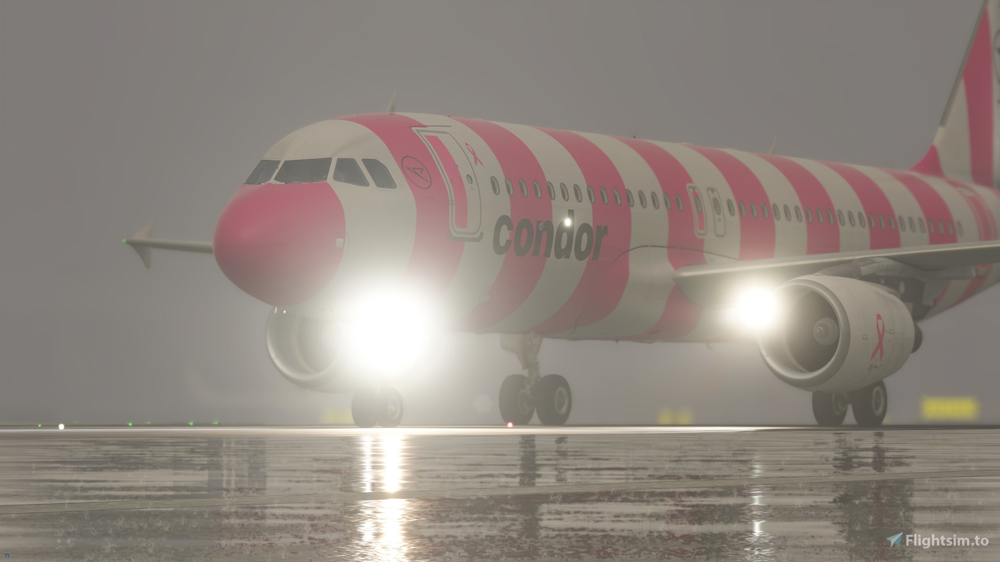 Fenix A320 CFM w/Cabin│ Condor D-AICS Pink Stripes "FlyPink" Livery for ...