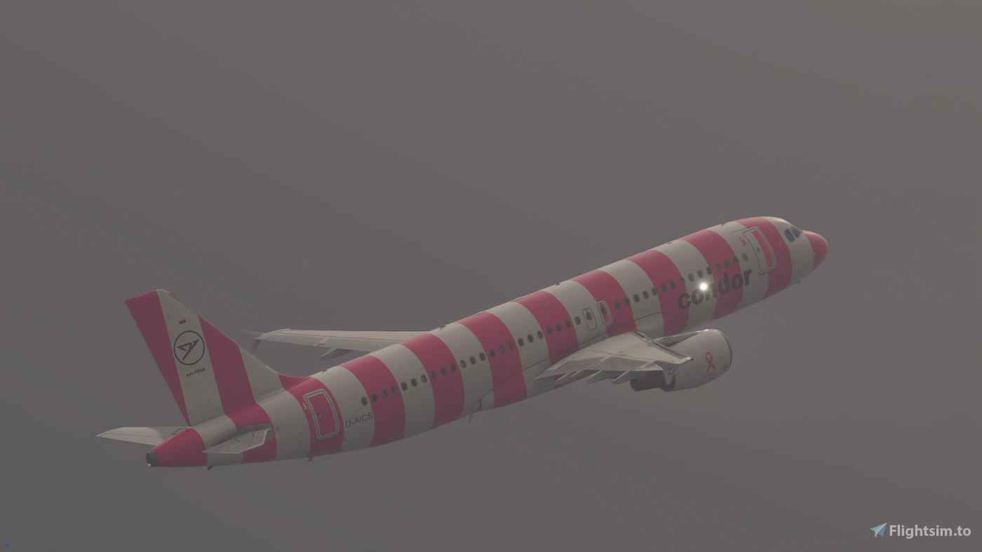 Fenix A320 CFM w/Cabin│ Condor D-AICS Pink Stripes "FlyPink" Livery for ...