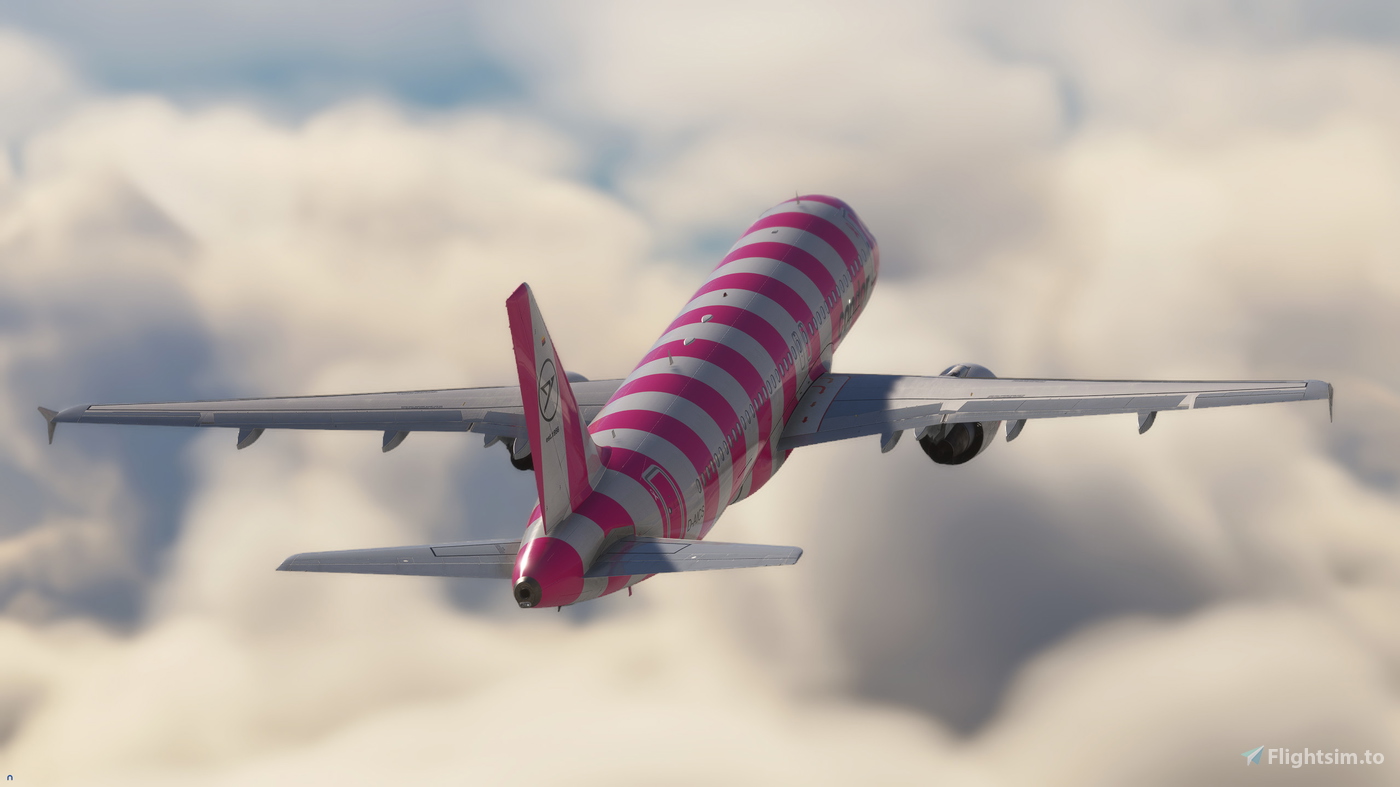 Fenix A320 CFM w/Cabin│ Condor D-AICS Pink Stripes "FlyPink" Livery for ...