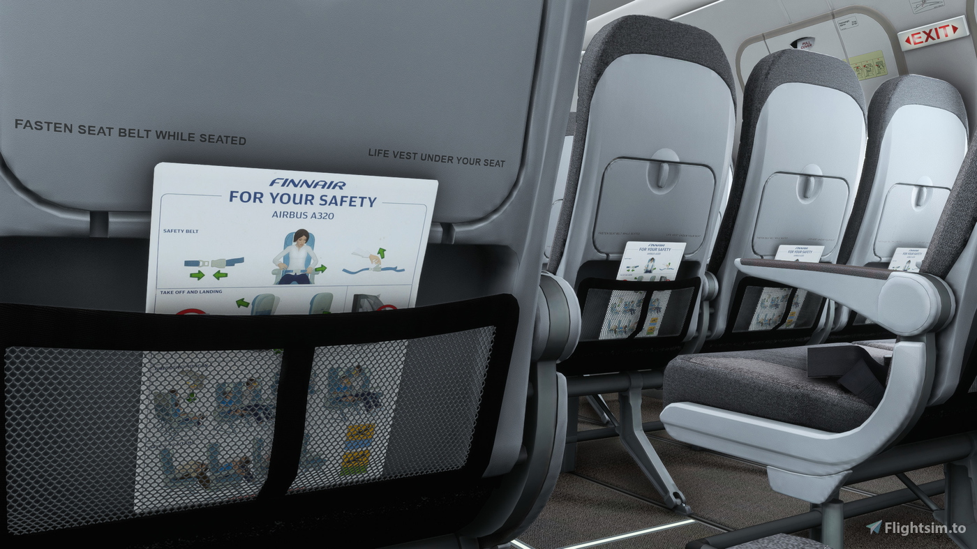 Fenix A320 CFM — Finnair Package (OH-LXA & OH-LXB ) w/cabin for Microsoft Flight Simulator | MSFS