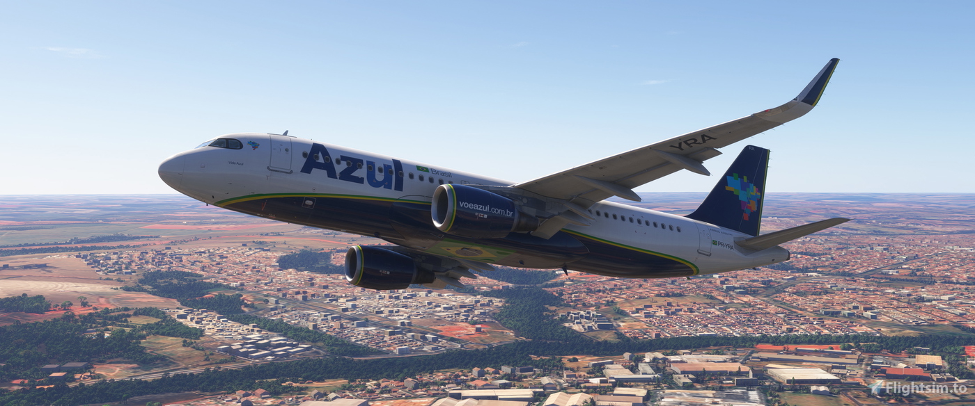 Fenix A320 CFM SL - Azul Linhas Aereas PR-YRA (Vida Azul) for Microsoft Flight Simulator | MSFS