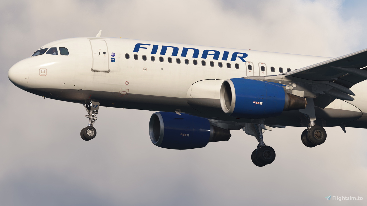 Fenix A320 CFM — Finnair OH-LXF w/ cabin (2009) [4K/8K] for Microsoft Flight Simulator | MSFS