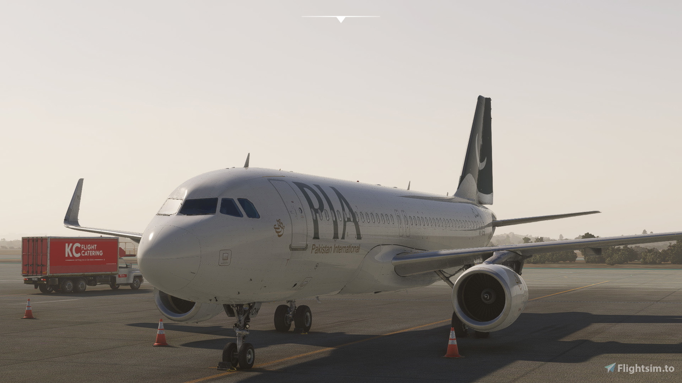 Fenix A320 CFM V2 PIA AP-BOK Sharklets のために Microsoft Flight Simulator | MSFS