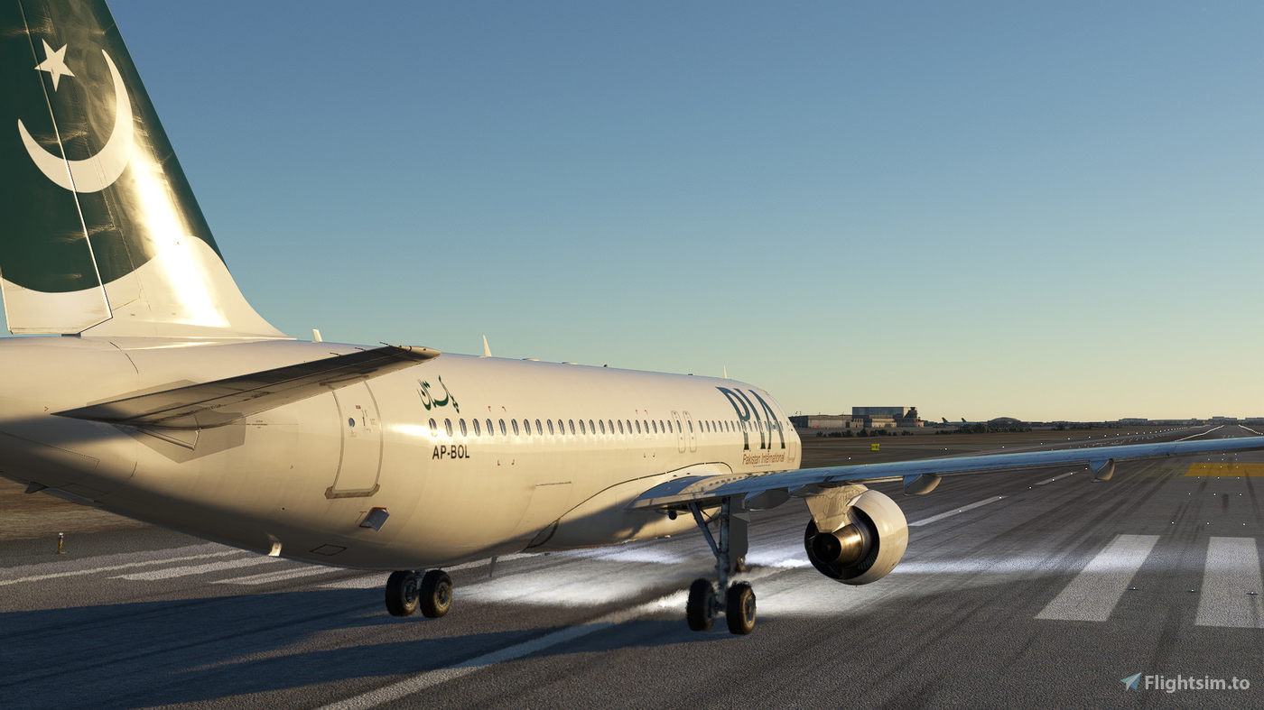 Fenix A320 CFM V2 PIA AP-BOL Sharklets for Microsoft Flight Simulator | MSFS