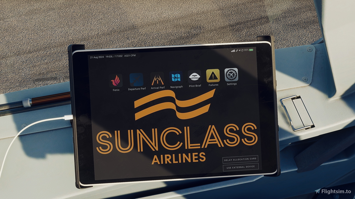 Fenix A320 EFB Background - Sunclass Airlines for Microsoft Flight ...