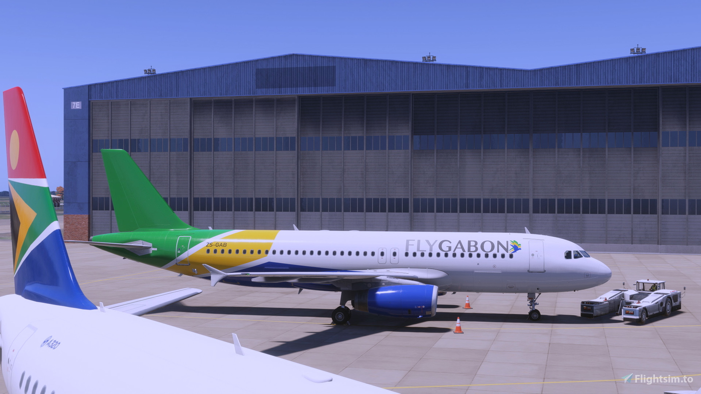 Fenix A320 IAE | FlyGabon "Afrijet" [ZS-GAB] | w/Cabin for Microsoft ...