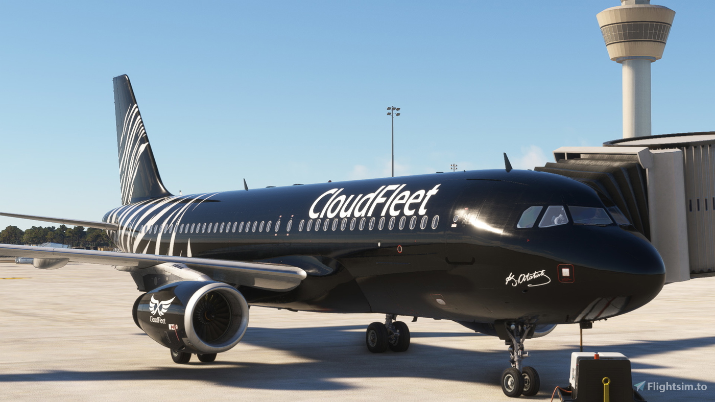 Fenix A320 IAE CloudFleet livery for Microsoft Flight Simulator | MSFS