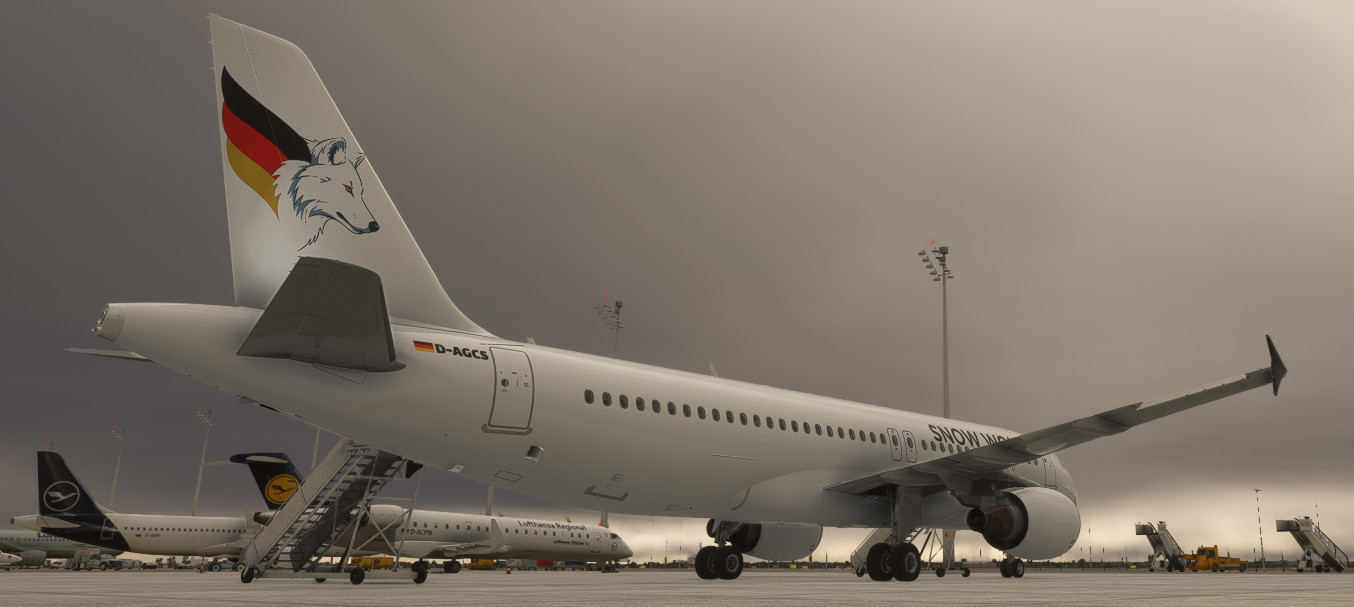 Fenix A320 New Logo Snow Wolf Germany for Microsoft Flight Simulator | MSFS