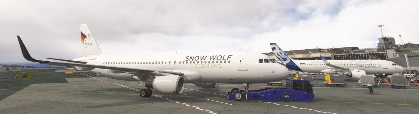 Fenix A320 New Logo Snow Wolf Germany for Microsoft Flight Simulator | MSFS