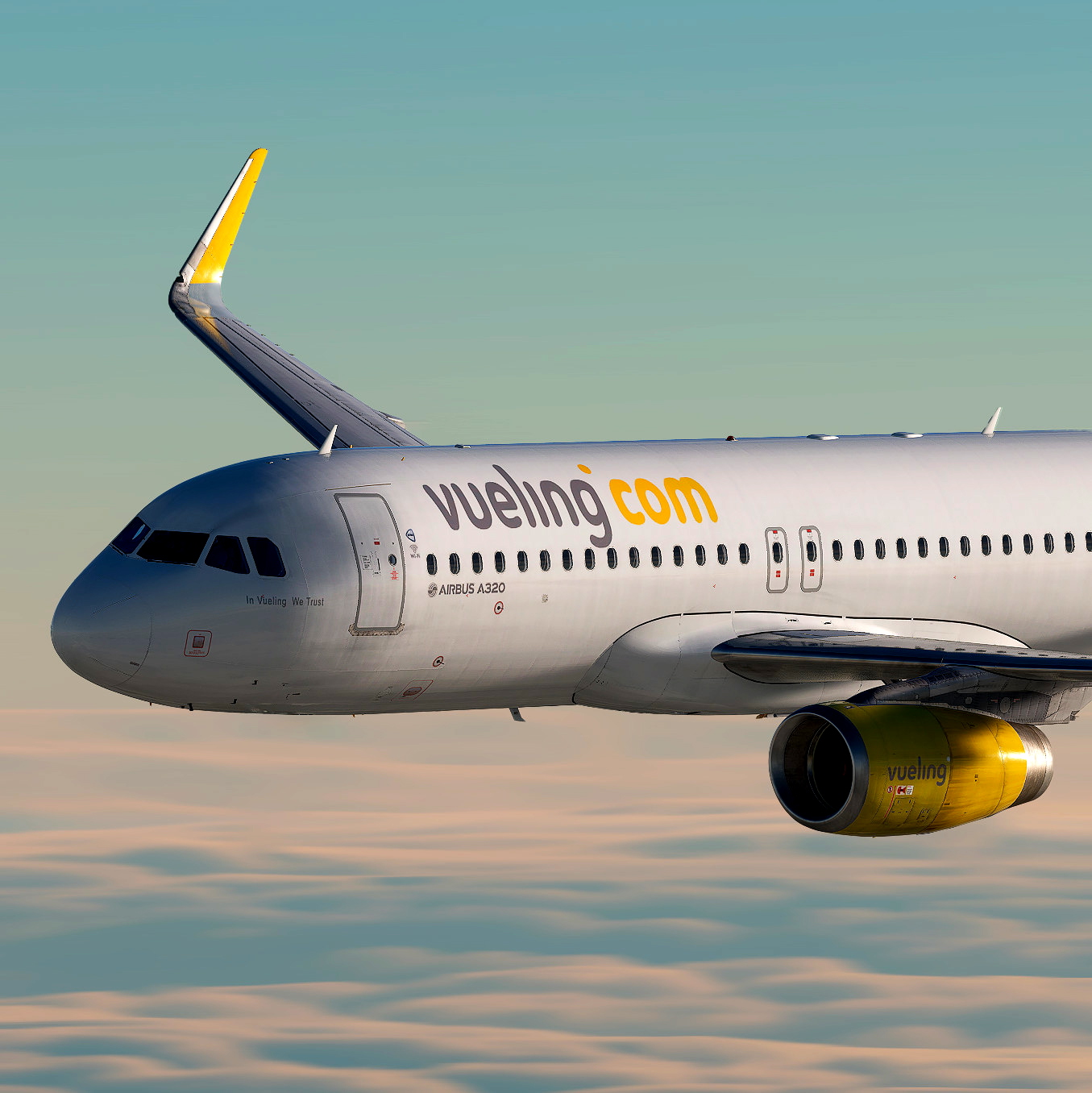 Fenix A320 IAE Sharklets | Vueling EC-MFN| 4k + Cockpit Decals + Cabin ...