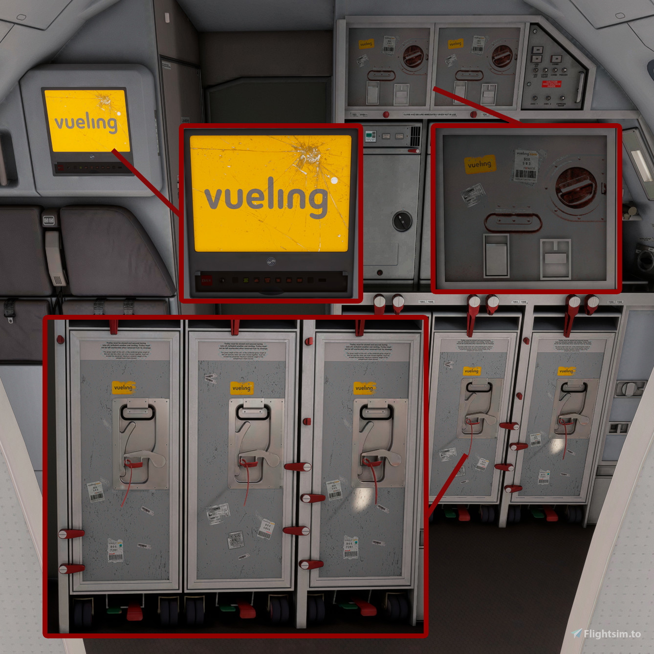 Fenix A320 IAE Sharklets | Vueling EC-MFN| 4k + Cockpit Decals + Cabin ...