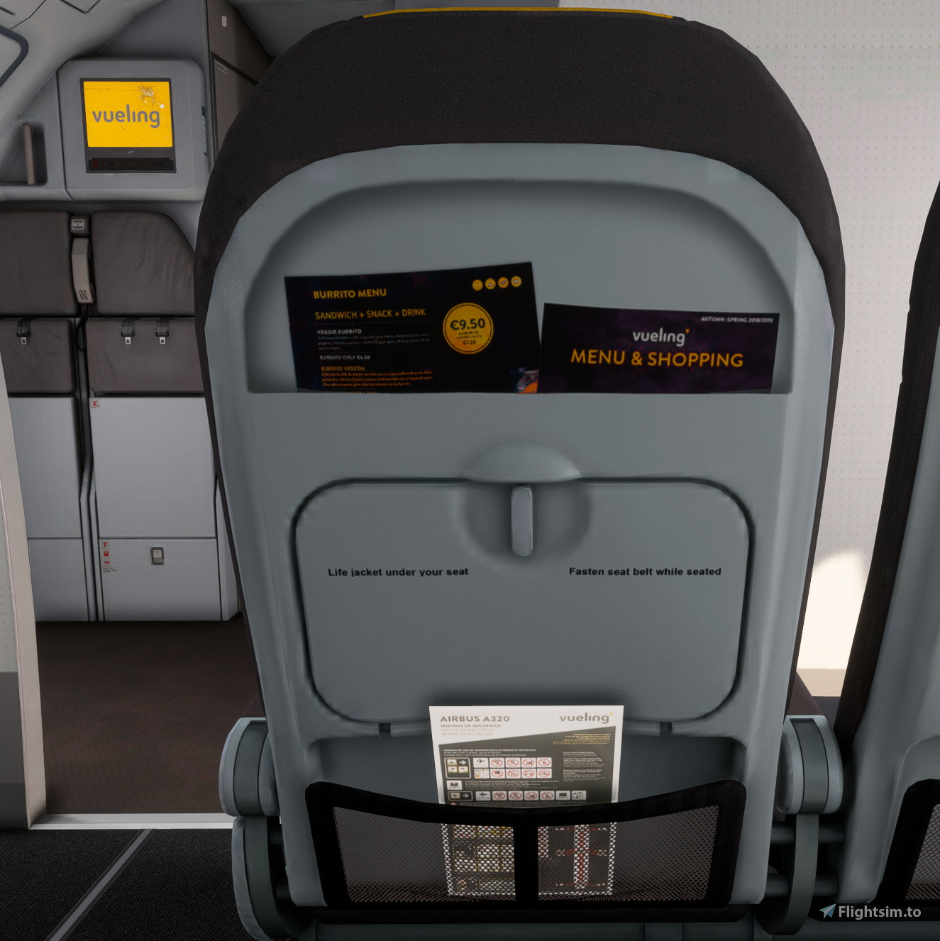 Fenix A320 IAE Sharklets | Vueling EC-MFN| 4k + Cockpit Decals + Cabin ...