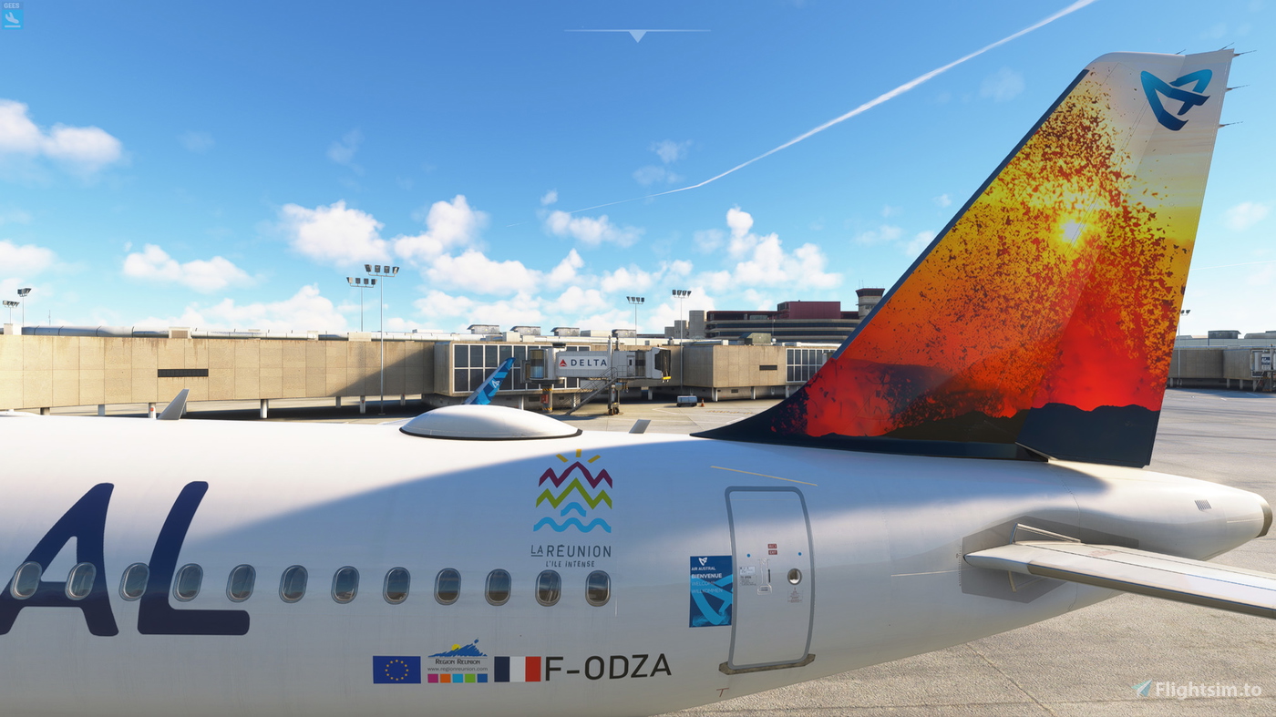 Fenix A320 V2 IAE | Air Austral 2024 - Air Austral (F-ODZA Dzoudzi ...