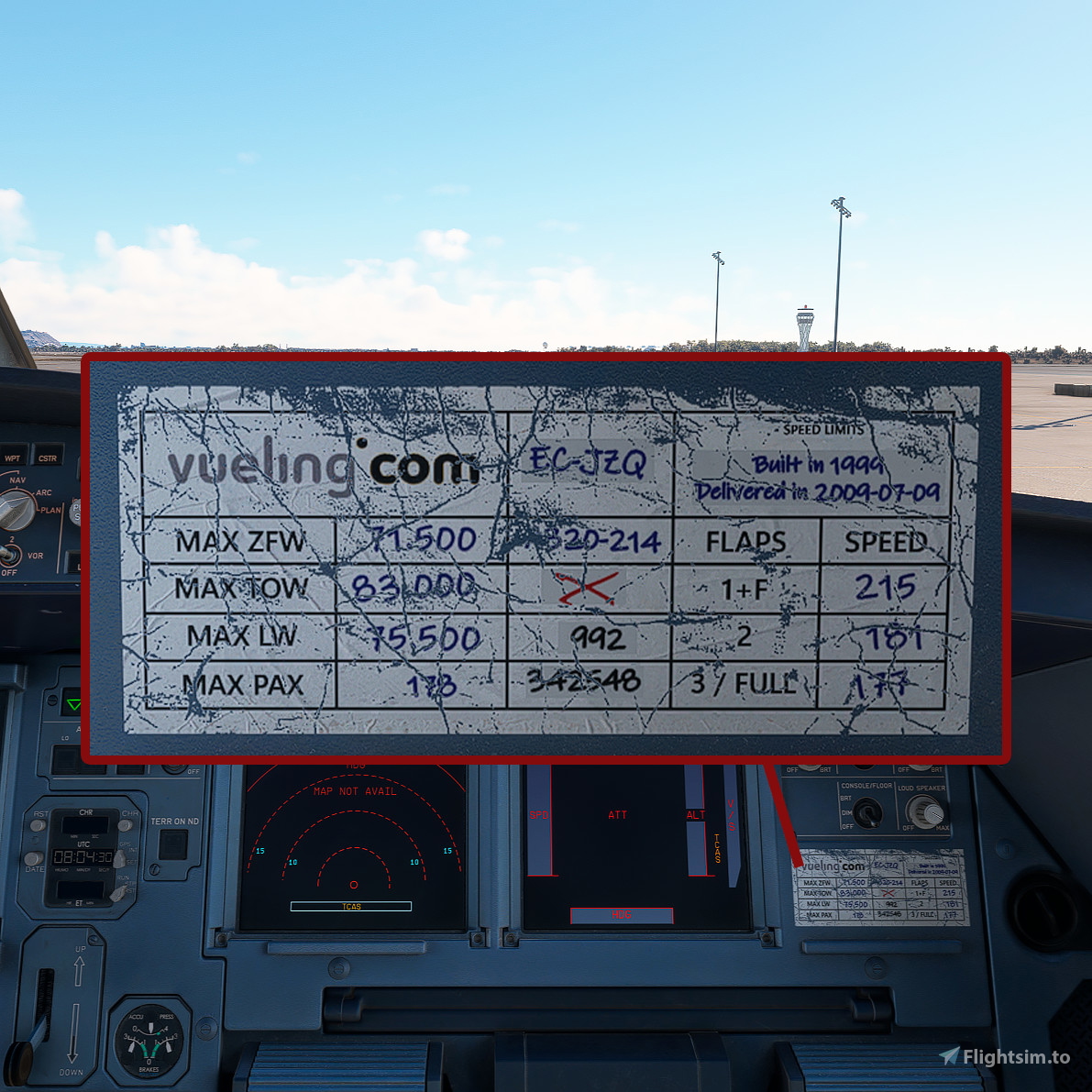 Fenix A320 | Vueling 50 million passengers EC-JZQ| 8k + Cockpit Decals ...