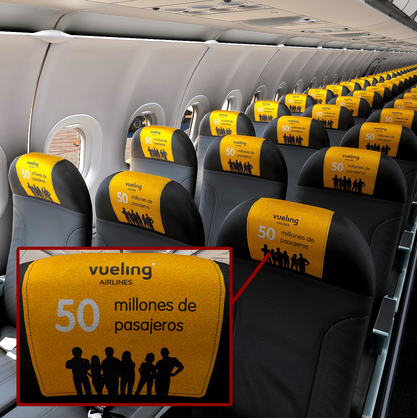 Threads - Fenix A320 | Vueling 50 million passengers EC-JZQ| 8k ...
