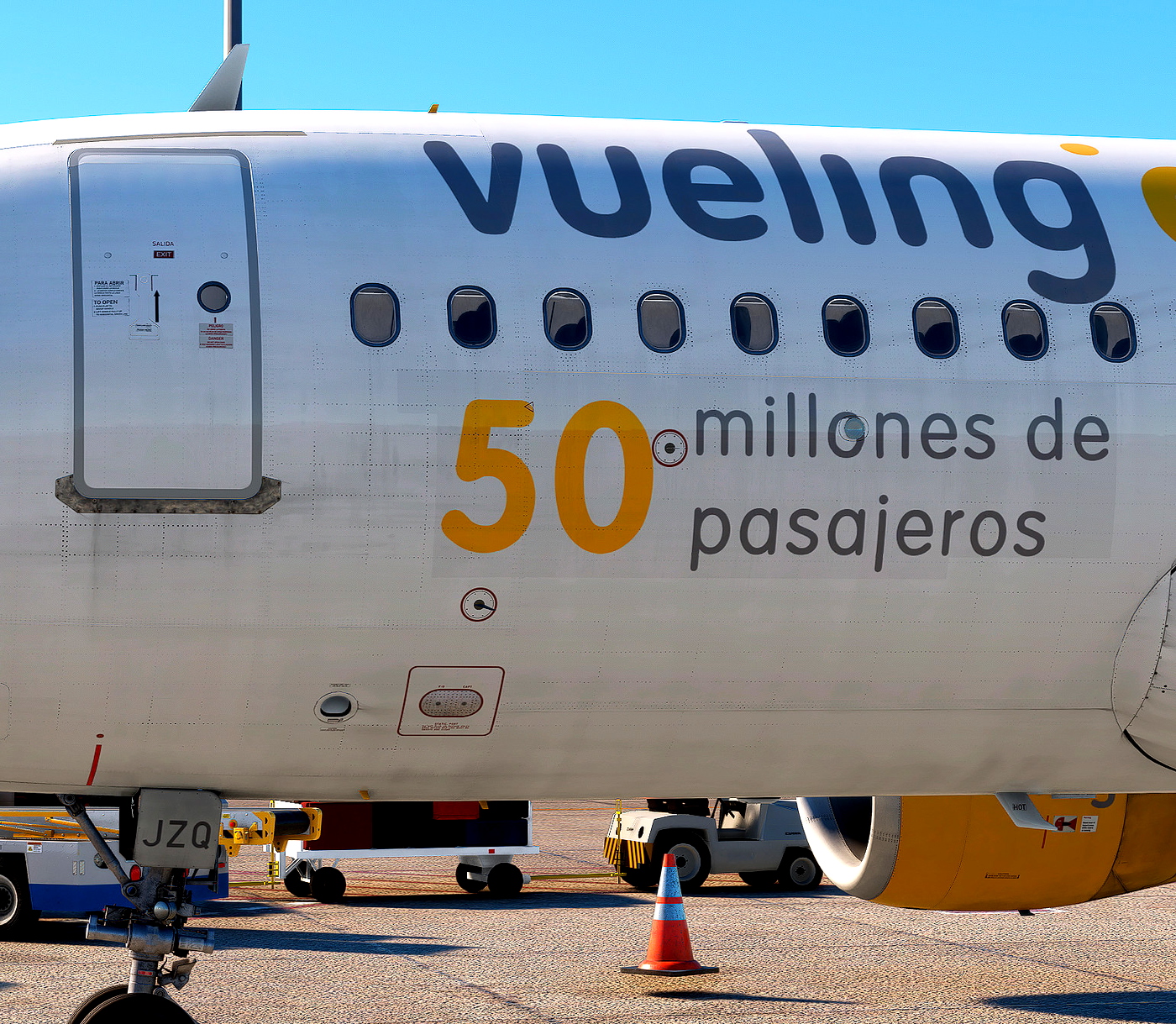 Threads - Fenix A320 | Vueling 50 million passengers EC-JZQ| 8k ...