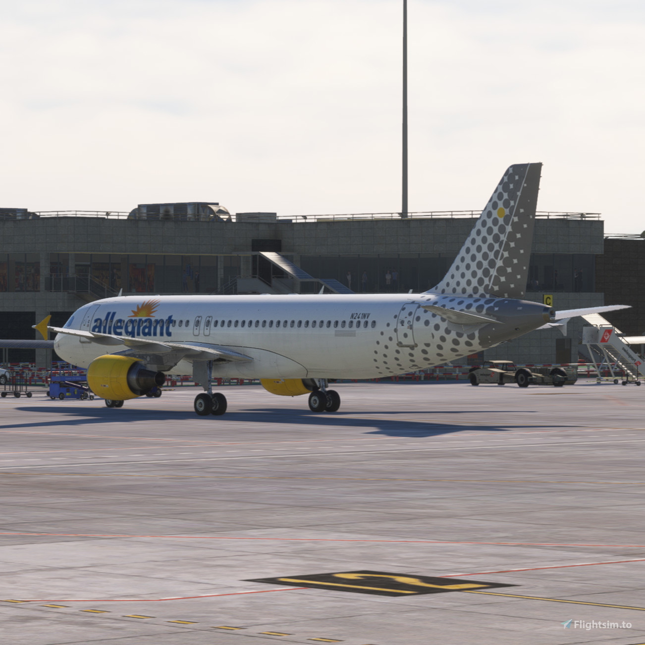 Fenix A320 WL | Allegiant N241NV | 8k + Cockpit Decals + Cabin for ...