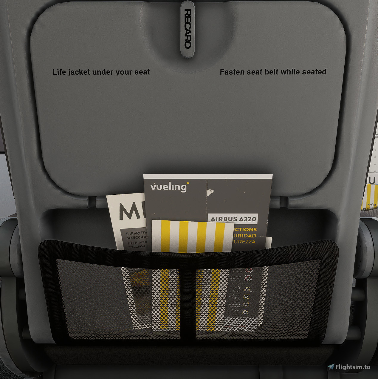 Fenix A320 WL | Vueling 'Standard' EC-KHN | 8k + Cockpit Decals + Cabin ...