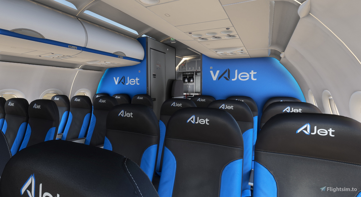 Fenix A321 CFM Ajet Livery for Microsoft Flight Simulator | MSFS