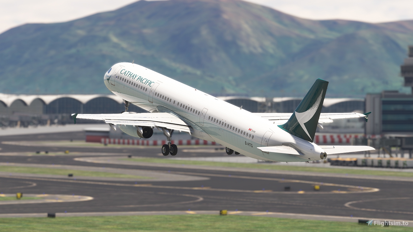 Fenix A321 IAE Cathay Pacific B-HTG für Microsoft Flight Simulator | MSFS