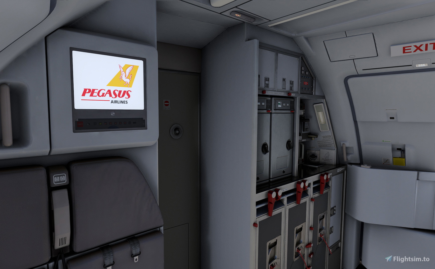 FENIX A321 | Pegasus Airlines Pack w/Cabin | [CFM] | [ 8K] for Microsoft Flight Simulator | MSFS