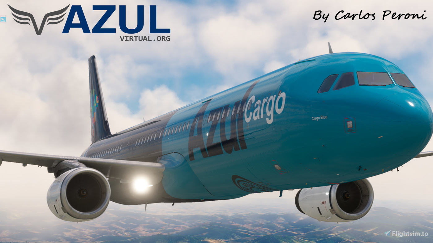 Fenix A321-200 | Azul Cargo "Cargo Blue" PS-AJA | Livery Official Azul Virtual. for Microsoft ...