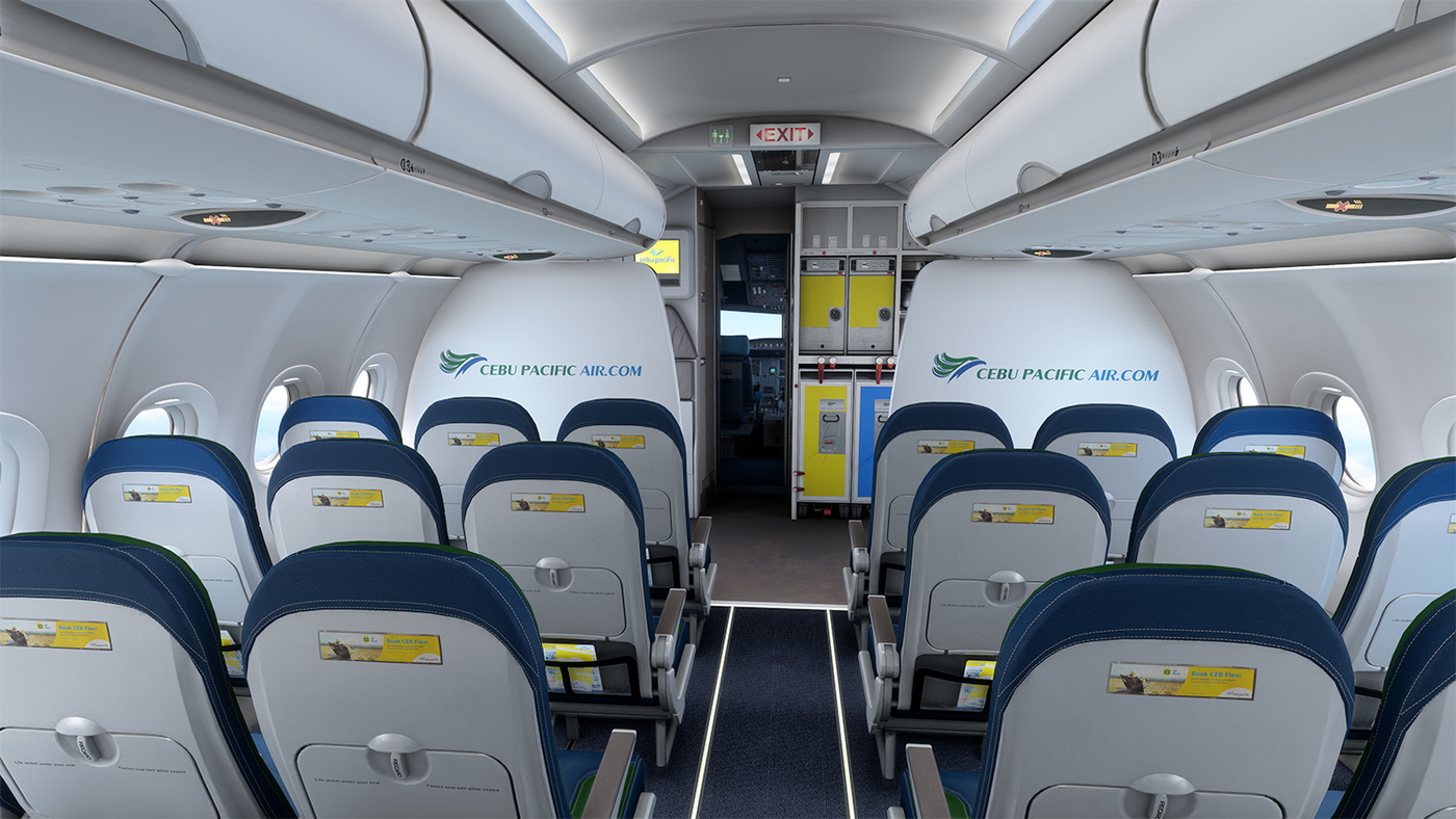 MSFS 2024 Fenix A321 SL Cebu Pacific Air RP-C4111 with Cabin Interior ...
