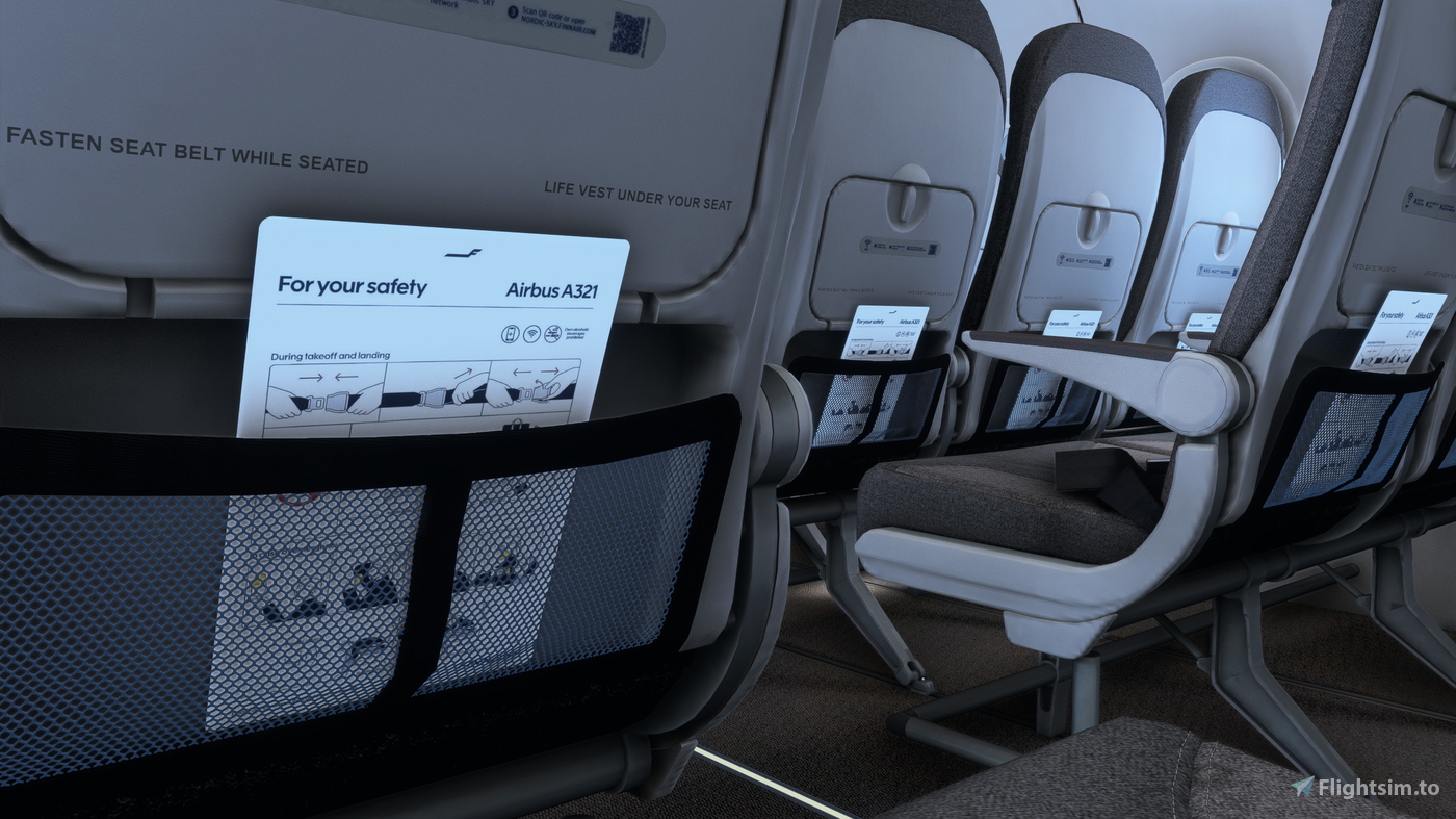 Fenix A321 CFM — Finnair OH-LZE w/ cabin (2025) [4K/8K] para Microsoft Flight Simulator | MSFS