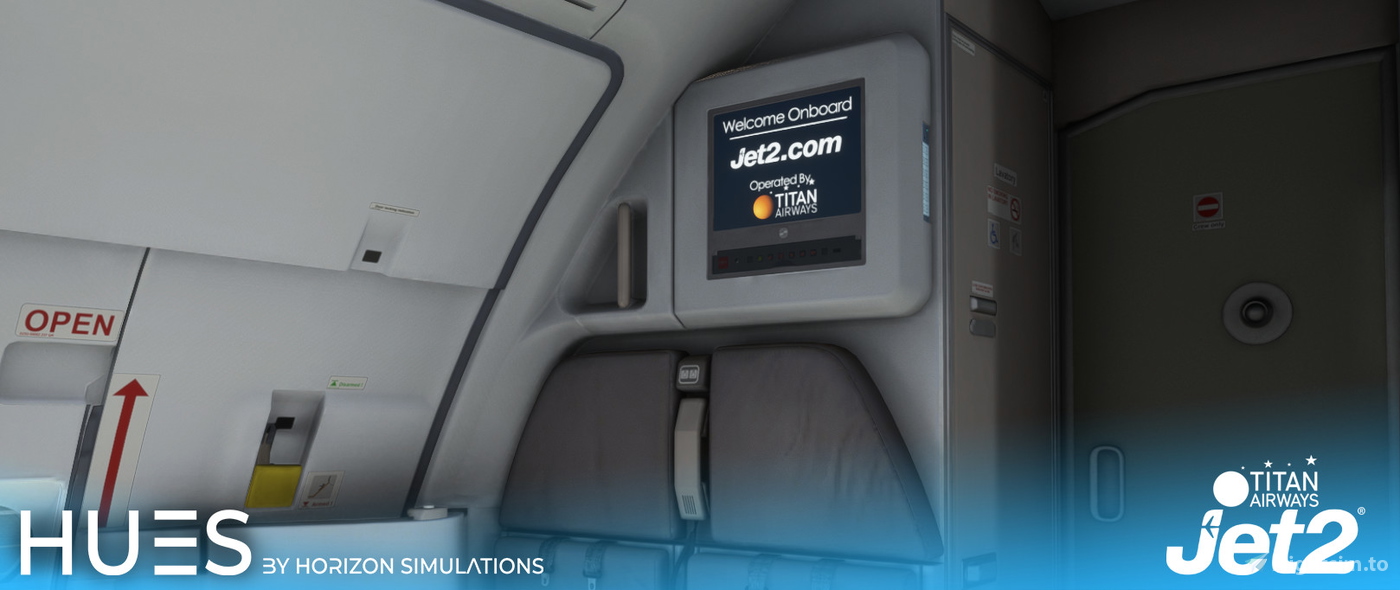 Fenix A321 CFM Titan Airways Jet2 Fleet Pack W/Cabin for Microsoft Flight Simulator | MSFS