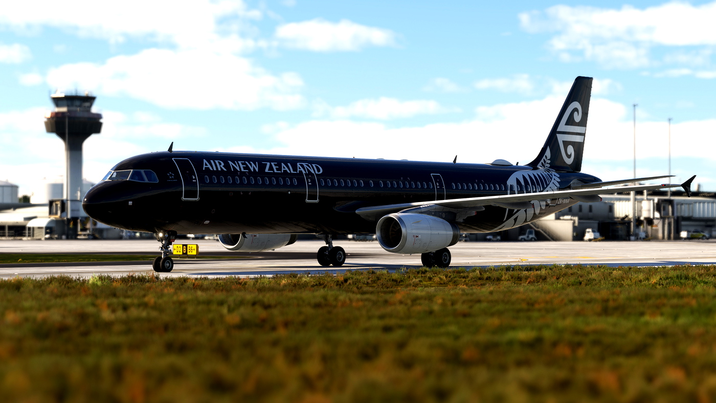 Fenix A321 Air New Zealand ZK-NNA 'All Black' 8K & 4K with Sharklets ...