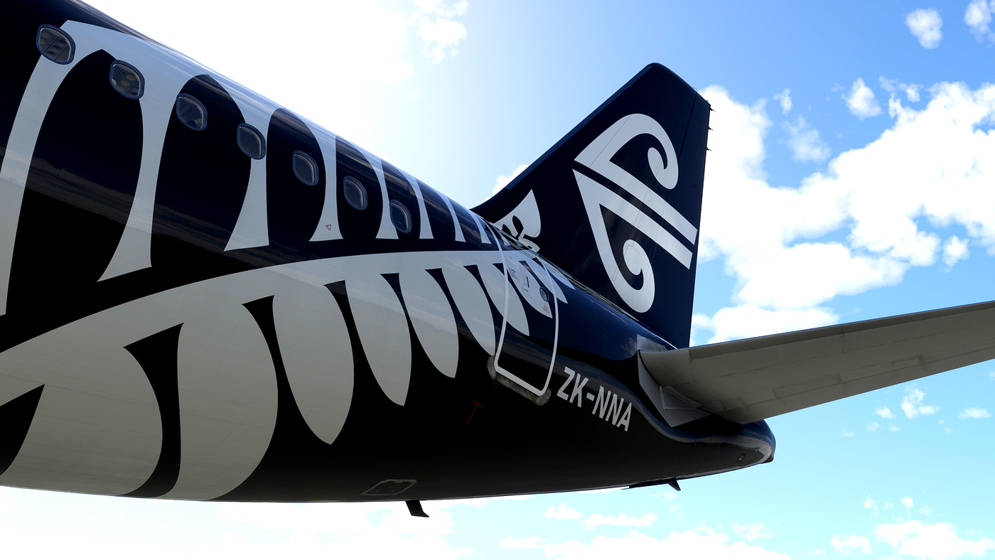 Fenix A321 Air New Zealand ZK-NNA 'All Black' 8K & 4K with Sharklets ...