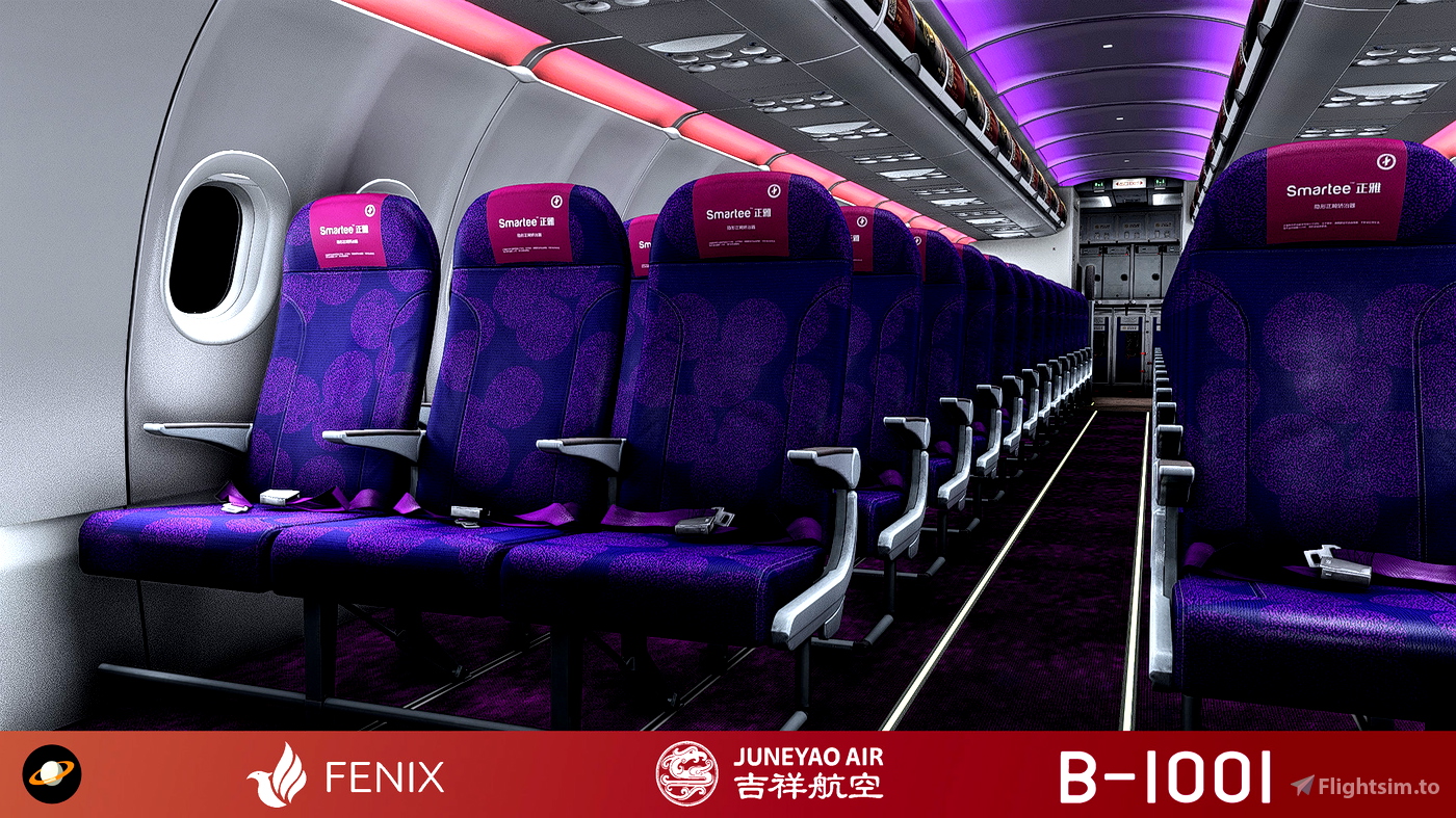 Threads - Fenix A321- IAE Juneyao Air 吉祥航空 B-1001 with cabin 8K for ...