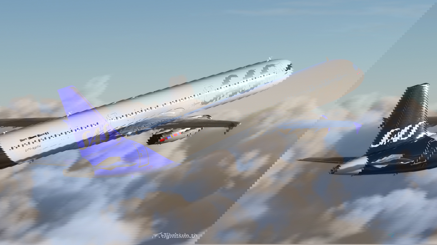 Fenix A321 IAE SAS Scandinavian Airlines OY-KBH 8K & 4K 对于 Microsoft ...