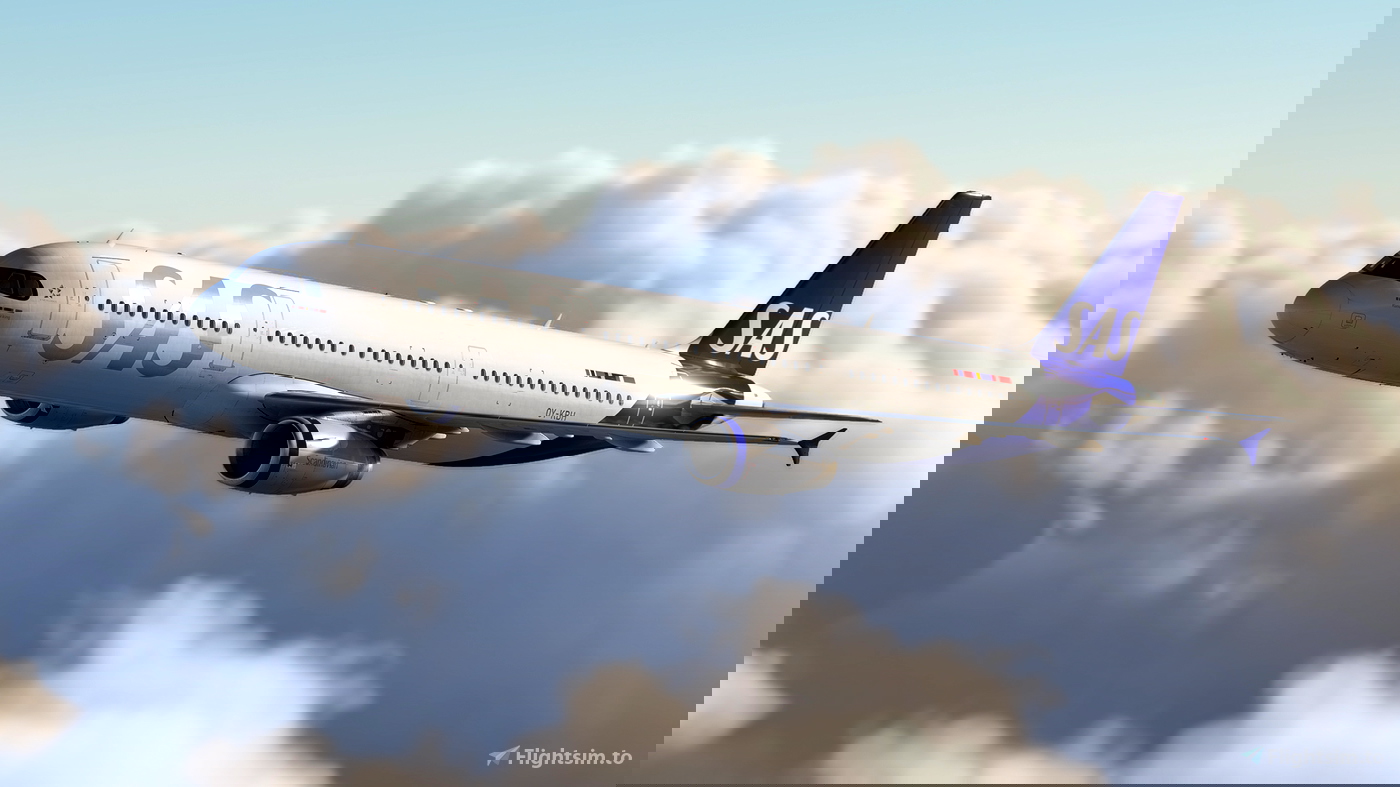 Fenix A321 IAE SAS Scandinavian Airlines OY-KBH 8K & 4K for Microsoft ...