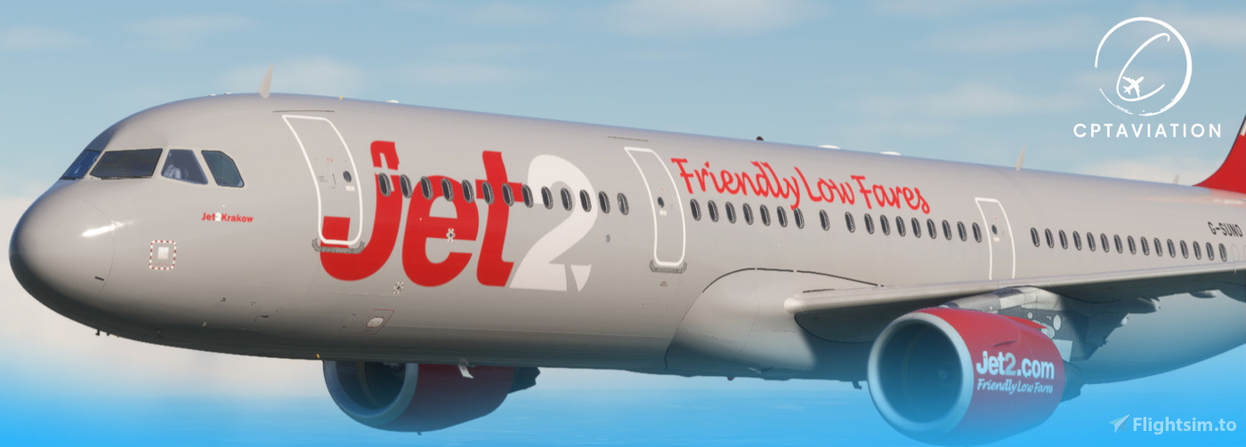 Fenix A321 Jet2 G-SUNO with Sharklets Fictional Repaint W/Cabin for ...
