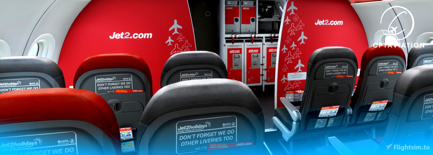 Fenix A321 Jet2 G-SUNO with Sharklets Fictional Repaint W/Cabin for ...