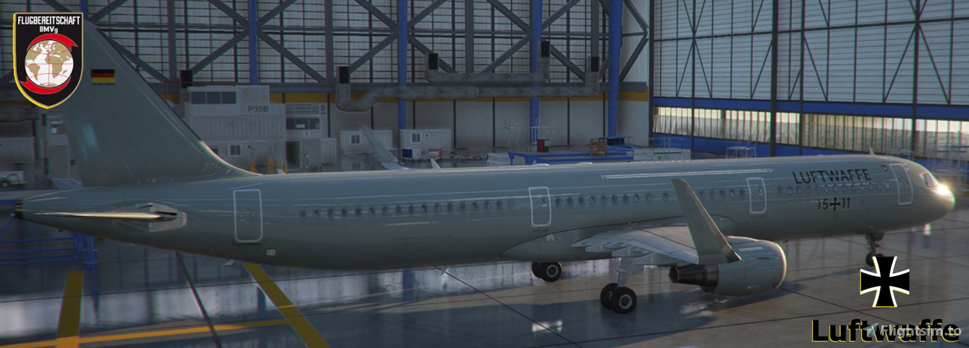Fenix A321 Luftwaffe 15-11 SL for Microsoft Flight Simulator | MSFS