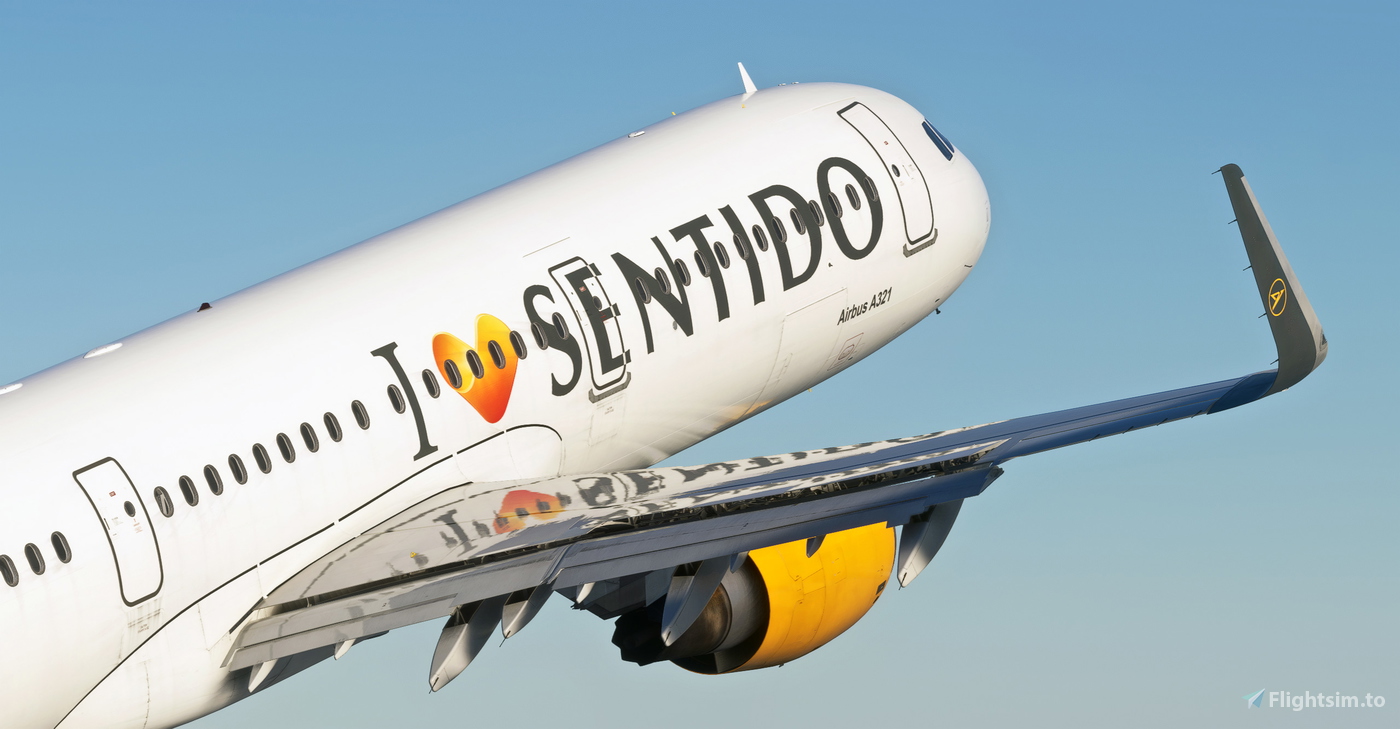Fenix A321 SL | Condor D-ATCD | 'I 💛 SENTIDO' Livery - 4K pour Microsoft Flight Simulator | MSFS