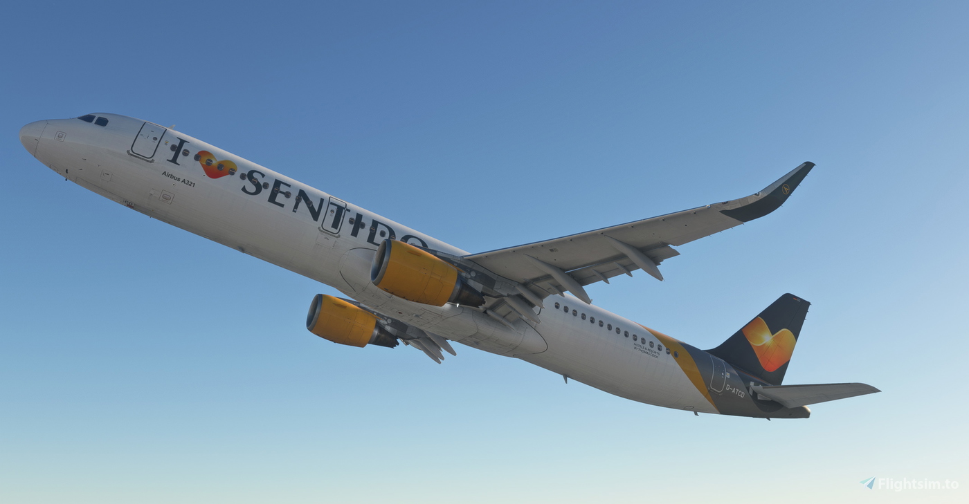 Fenix A321 SL | Condor D-ATCD | 'I 💛 SENTIDO' Livery - 4K for Microsoft Flight Simulator | MSFS