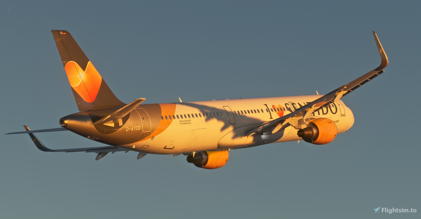 Fenix A321 SL | Condor D-ATCD | 'I 💛 SENTIDO' Livery - 4K для Microsoft Flight Simulator | MSFS