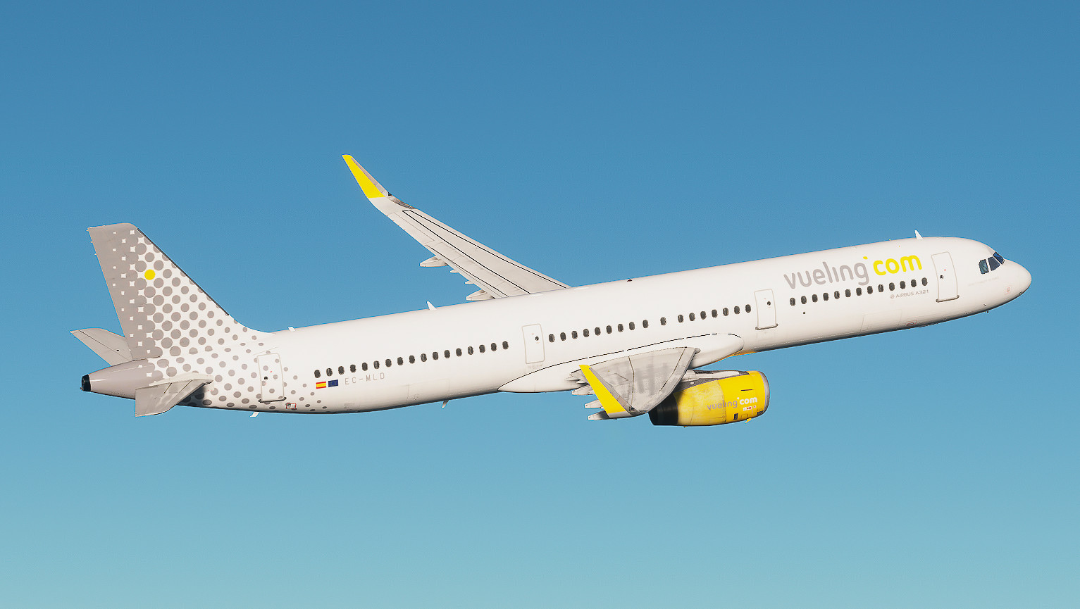 Fenix A321 SL | Vueling EC-MLD | 8k + Cockpit Decals + Cabin - MSFS Add ...