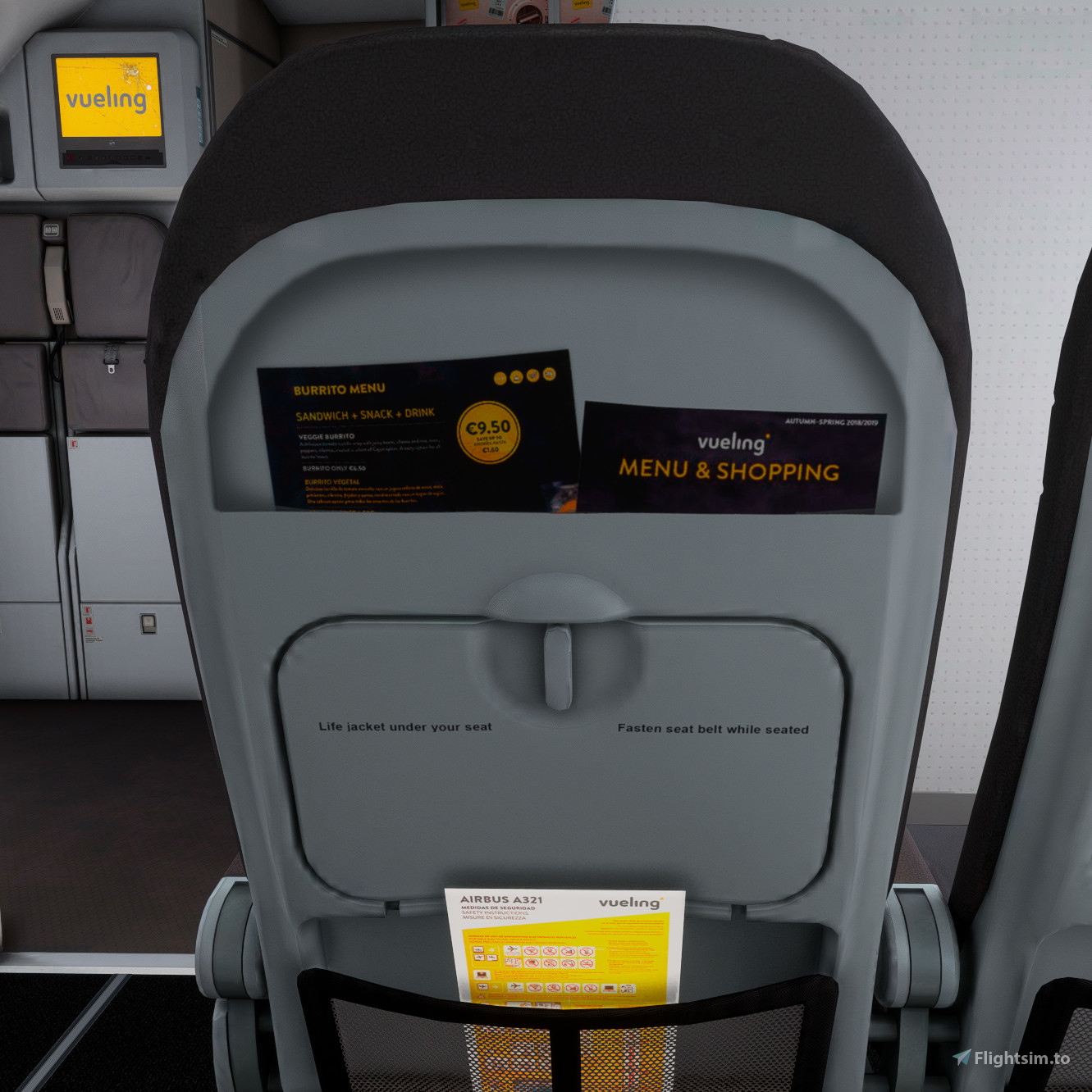 Fenix A321 SL | Vueling EC-MLD | 8k + Cockpit Decals + Cabin for ...