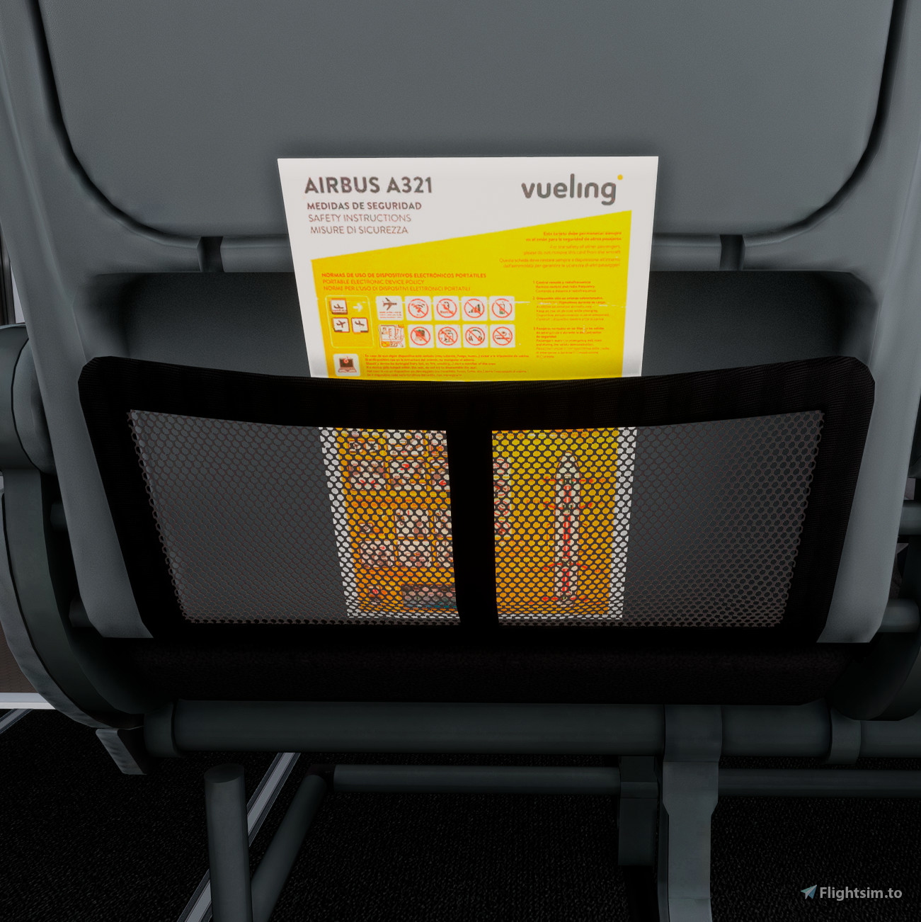 Fenix A321 SL | Vueling EC-MLD | 8k + Cockpit Decals + Cabin for ...