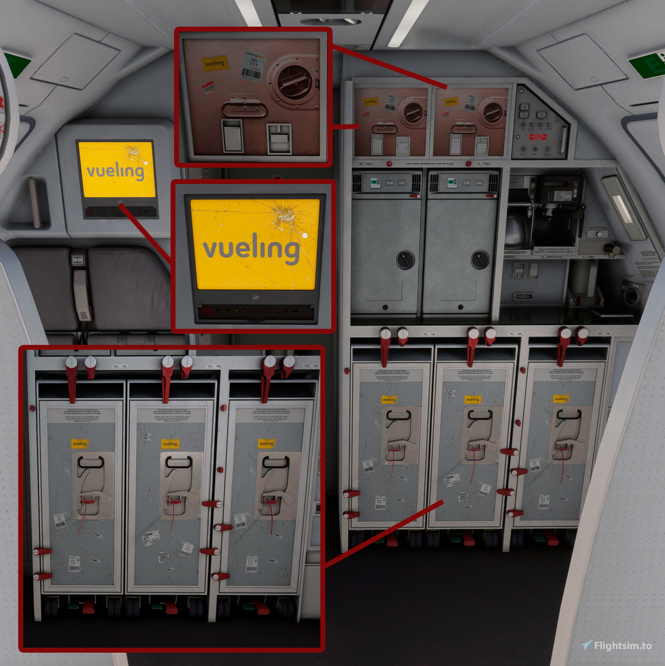 (NOT USED) Fenix A321 SL | Vueling EC-MOO| 4k + Cockpit Decals + Cabin ...