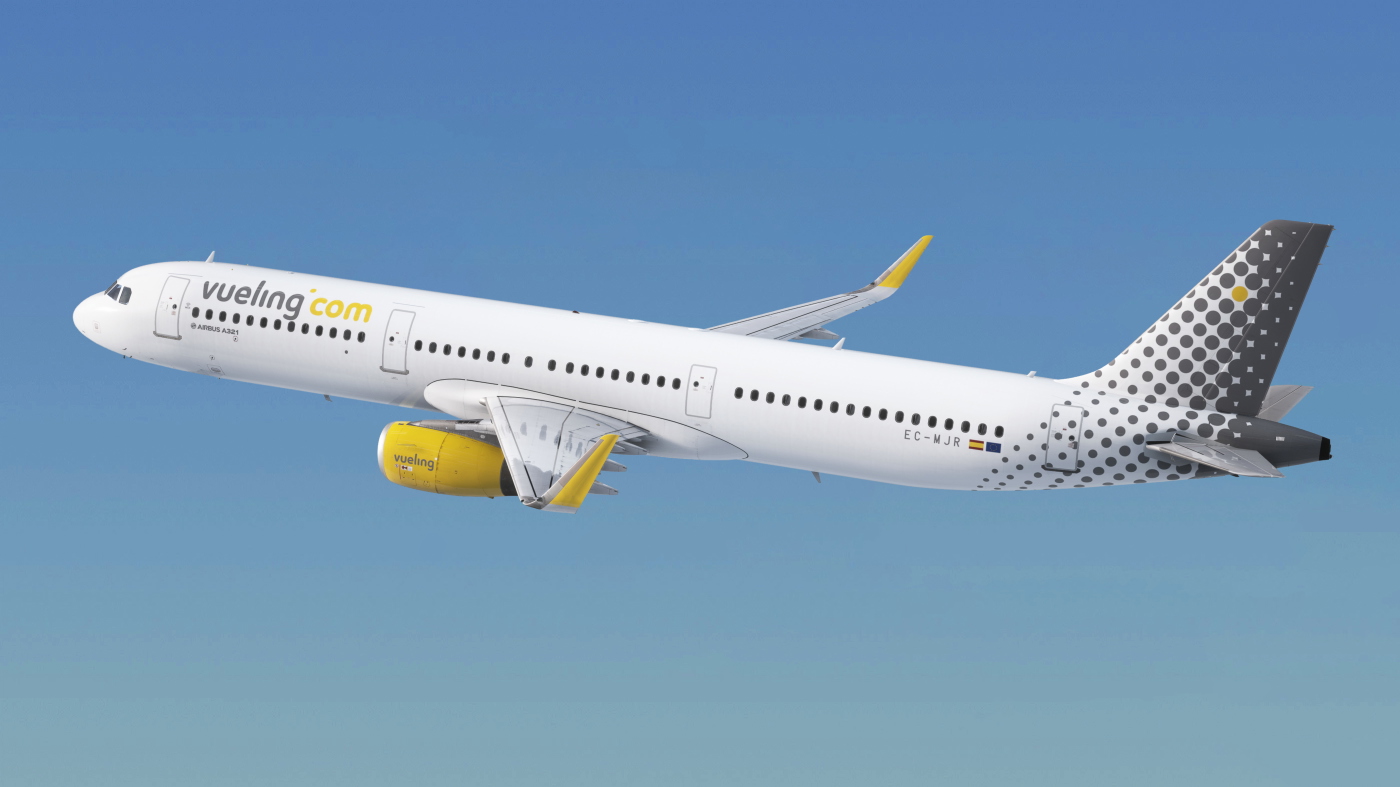 Fenix A321 SL | Vueling 'Standard' EC-MJR | 8k + Cockpit Decals + Cabin ...