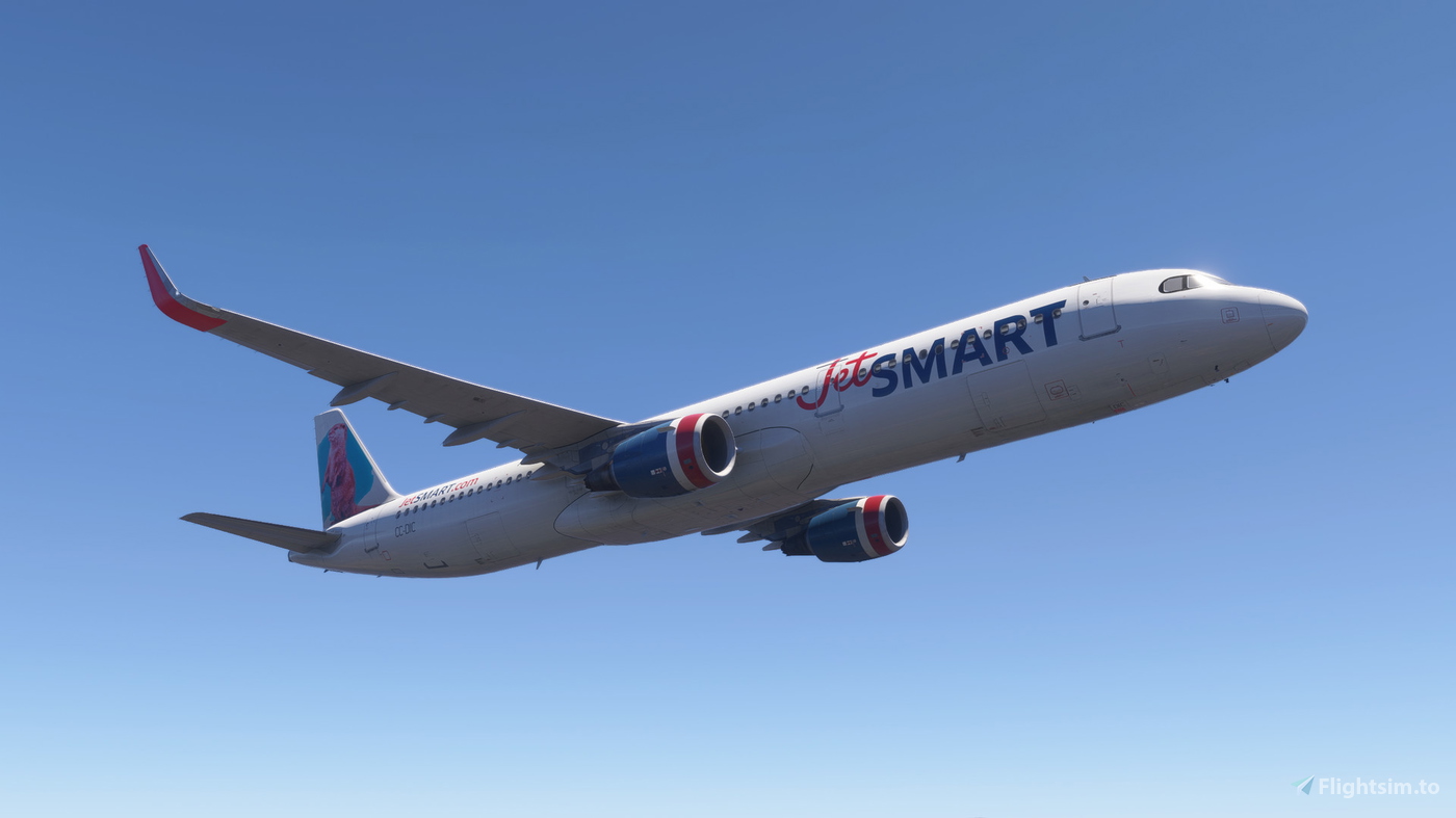 Fenix A321 SL (CFM) JetSMART Chile (CC-DIC) Huillín for Microsoft Flight Simulator | MSFS