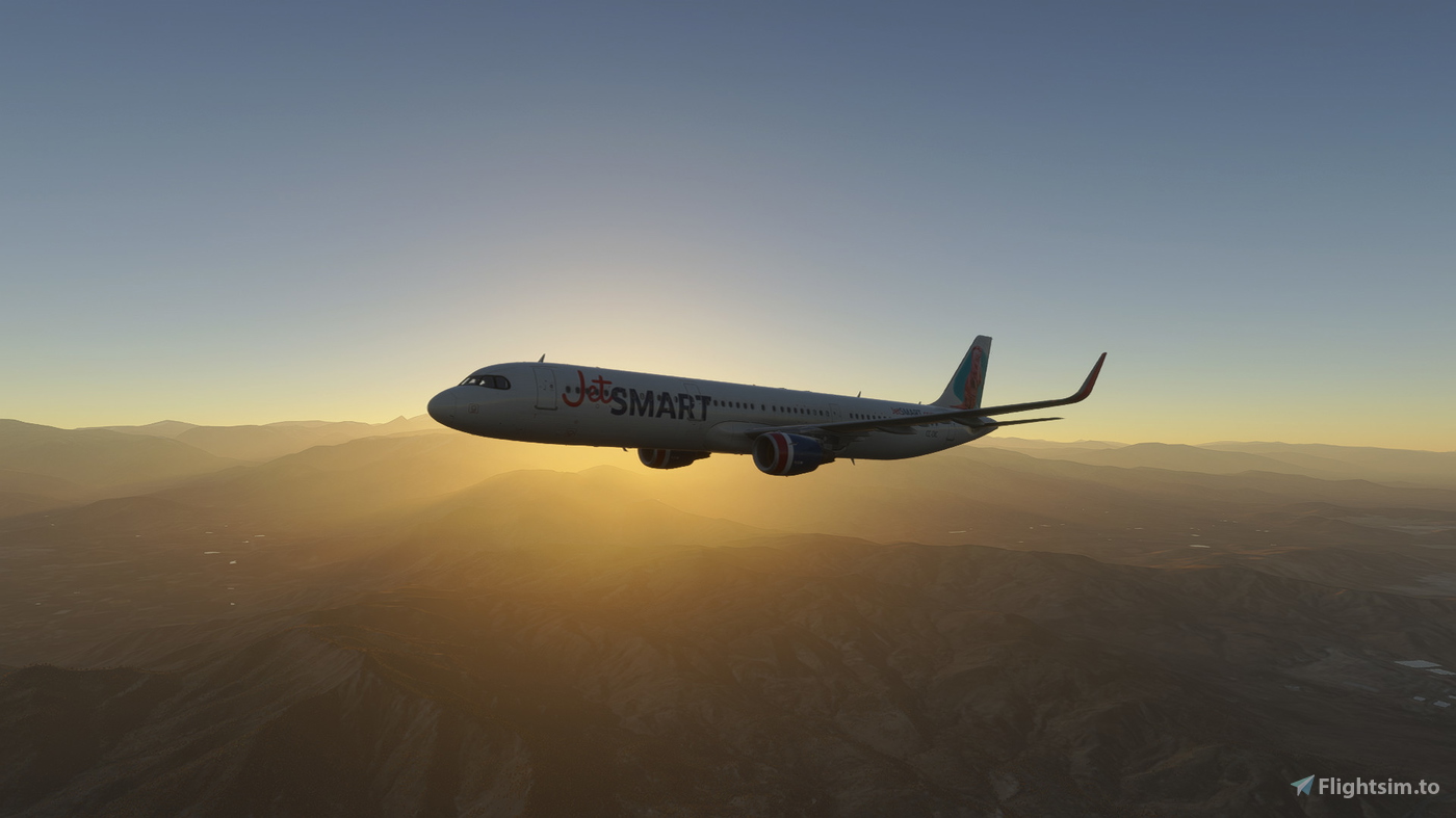 Fenix A321 SL (CFM) JetSMART Chile (CC-DIC) Huillín for Microsoft Flight Simulator | MSFS