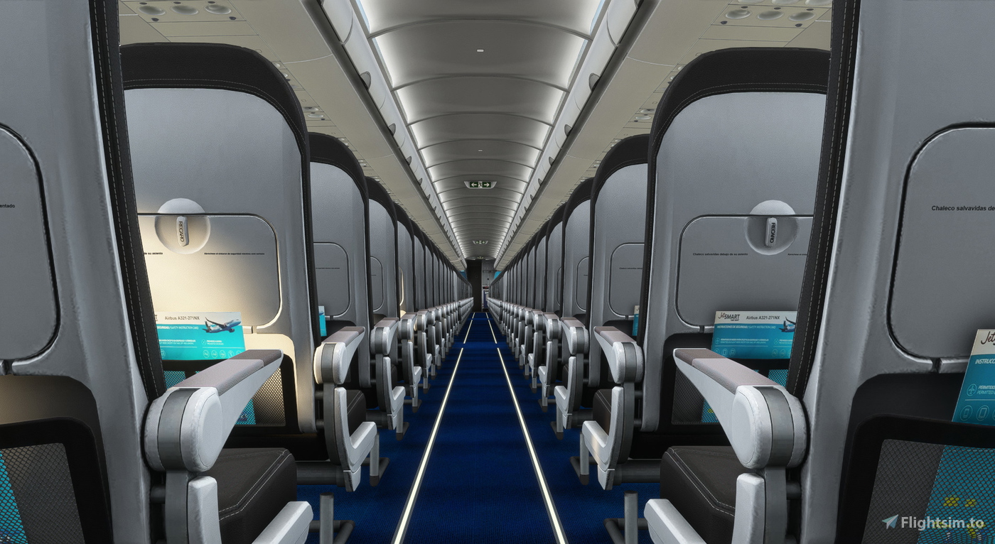 Fenix A321 SL (CFM) JetSMART Chile (CC-DIC) Huillín pour Microsoft Flight Simulator | MSFS