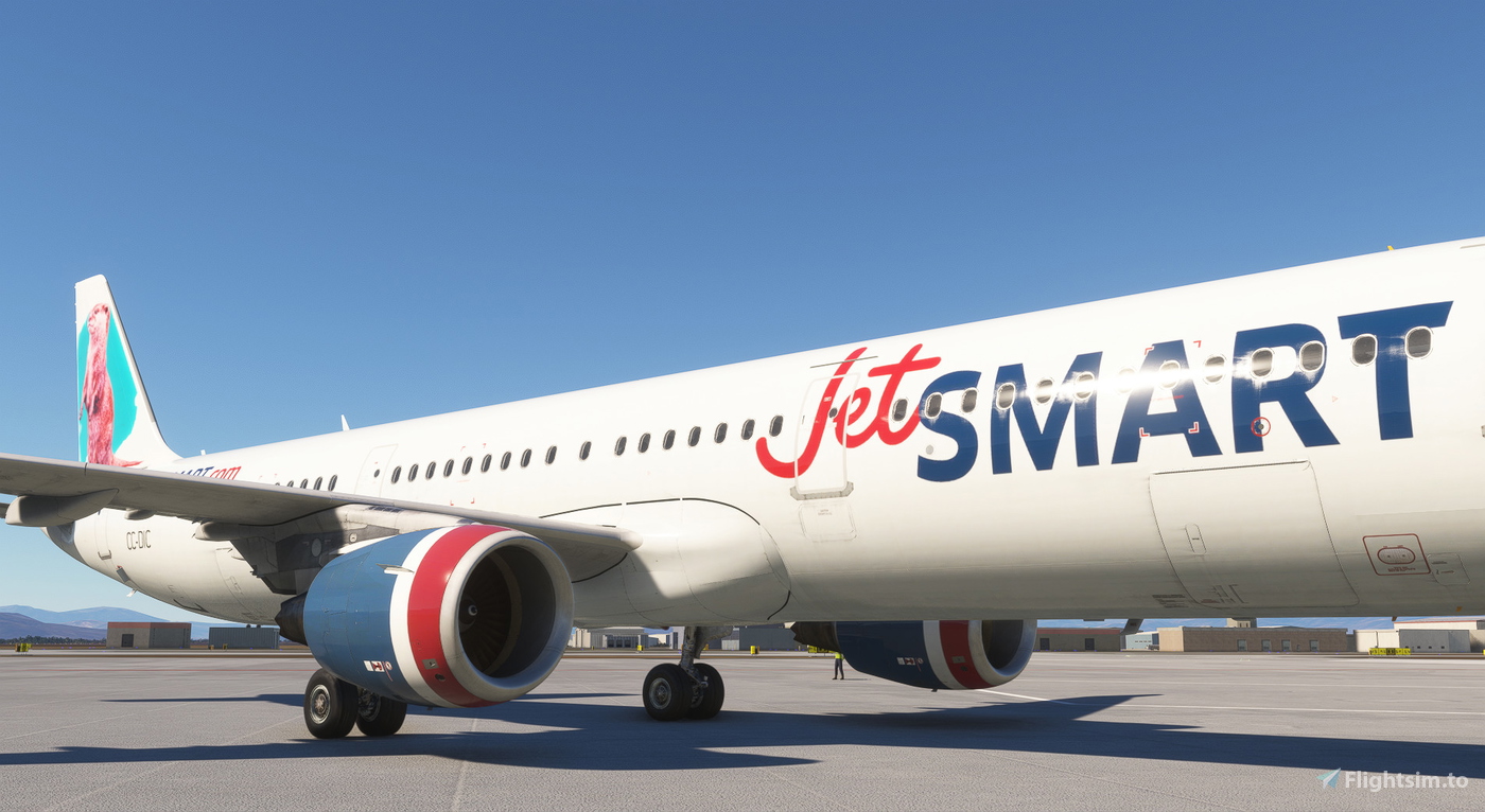 Fenix A321 SL (CFM) JetSMART Chile (CC-DIC) Huillín for Microsoft Flight Simulator | MSFS