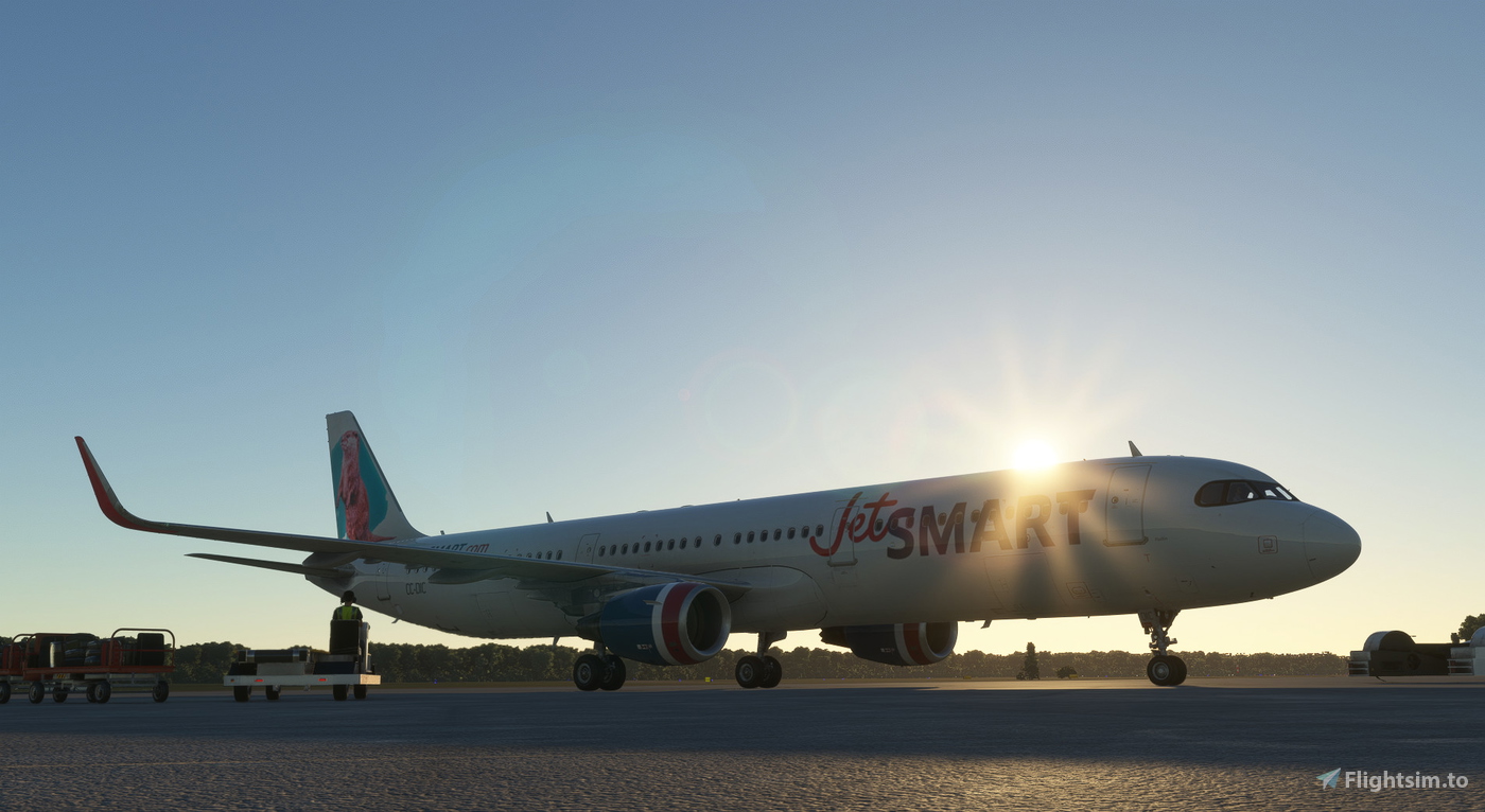 Fenix A321 SL (CFM) JetSMART Chile (CC-DIC) Huillín for Microsoft Flight Simulator | MSFS